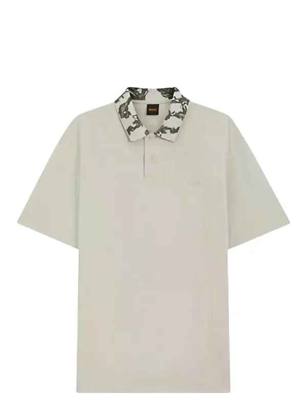 BOSS Graphic-print Collar Polo Shirt - Neutrals