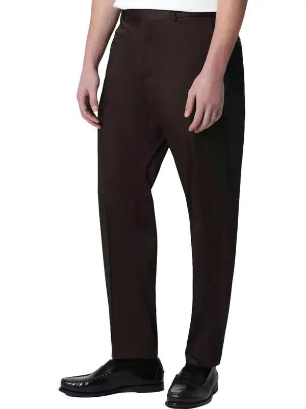 PT TORINO Logo Detail Tailored Trousers - Brown