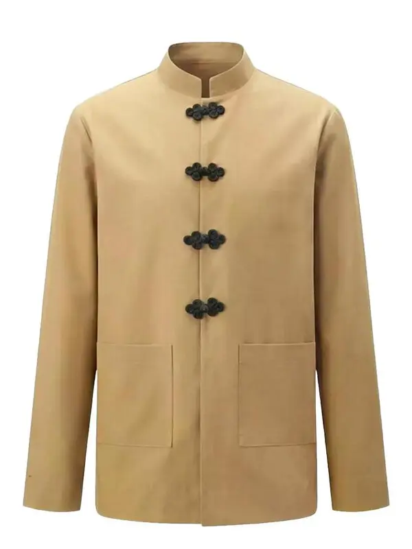 RÓHE Band Collar Pankou Closure Jacket - Neutrals