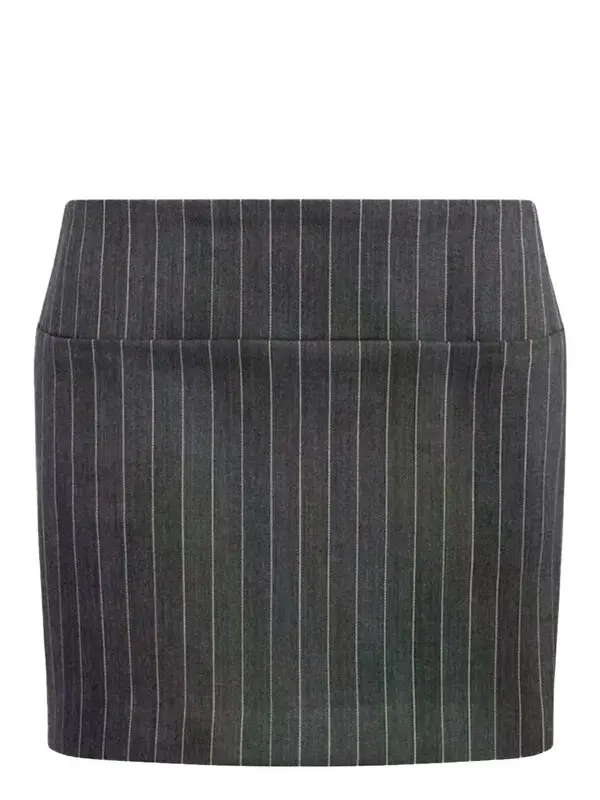 DONDUP Pinstriped Mini Skirt - Grey
