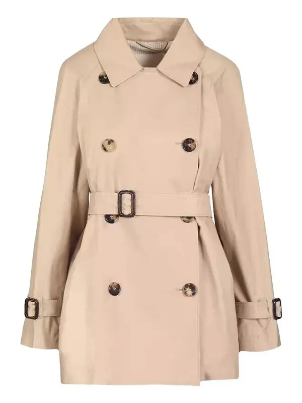 Max Mara Double-breasted Belted Trench Coat - Neutrals
