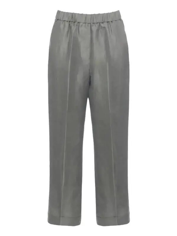 Peserico Turn-up Cuff Trousers - Grey