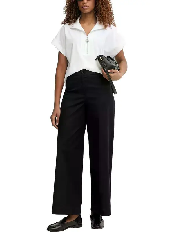 Joseph Ribkoff Quarter-zip Polo Top - White