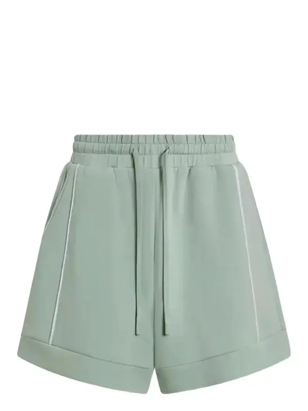 Varley Barnes Piping-detail Shorts - Green