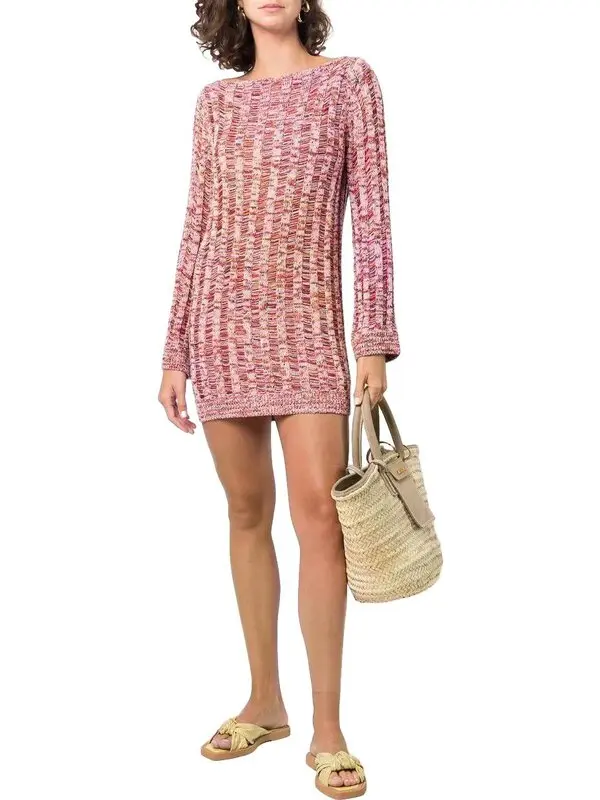 Missoni Speckle Knit Mini Dress - Pink