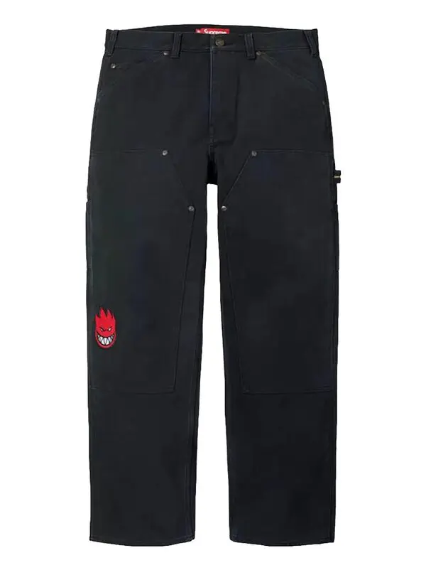 Supreme X Spitfire Double Knee Painter Trousers - Black