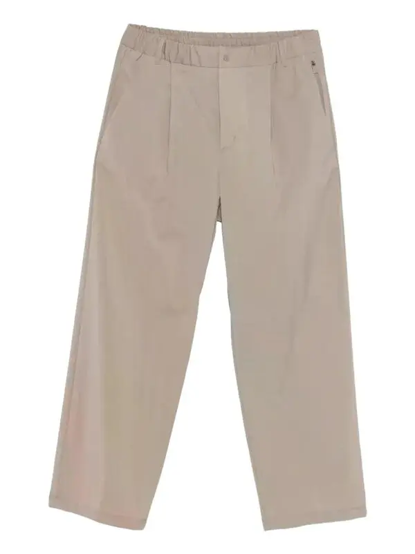 Herno Pleated Trousers With Elasticated Waist - Neutrals