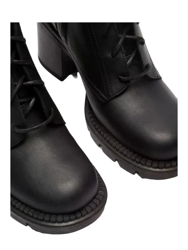Casadei Concept Symphony Lace-up Combat Boots - Black