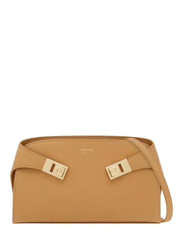 FERRAGAMO Hug Mini Crossbody Bag - Beige