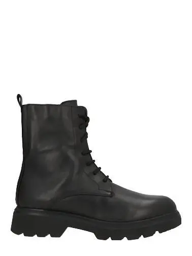 NILA & NILA Leather Lace-up Combat Boots - Black