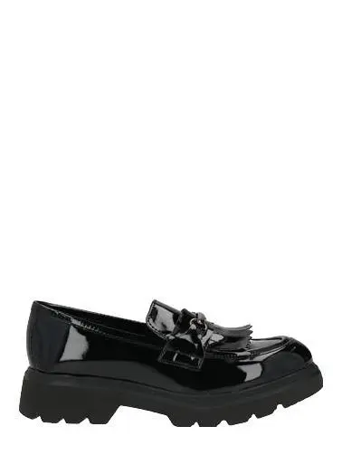 NILA & NILA Loafers In Patent Leather With Fringes And Appliqués - Black