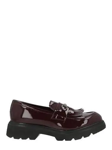 NILA & NILA Loafers In Patent Leather With Fringes And Appliqués - Red