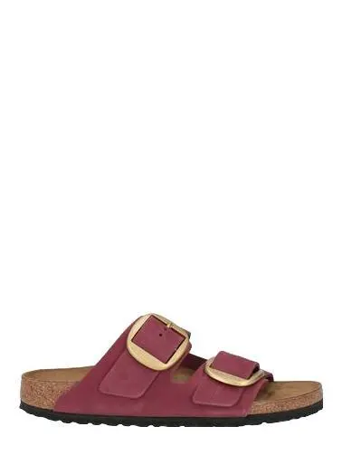 BIRKENSTOCK Garnet Leather Sandals - Red