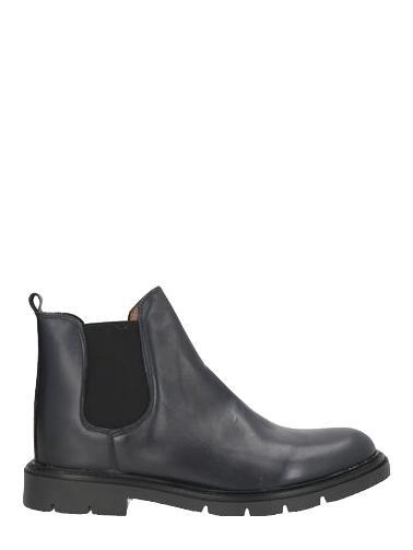 CALPIERRE Dark Leather Ankle Boots - Slate Blue