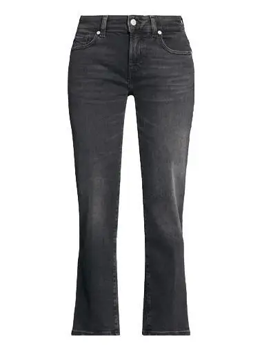 7 For All Mankind Straight Leg Jeans - Black