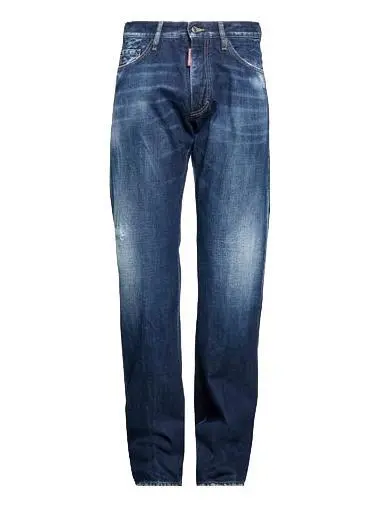 Dsquared2 Straight-leg Distressed Cotton Jeans - Blue