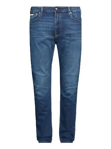 Calvin Klein Tapered Cotton-blend Jeans - Blue