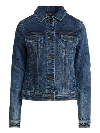 MOORER Denim Jacket With Goose Down Interior - Blue