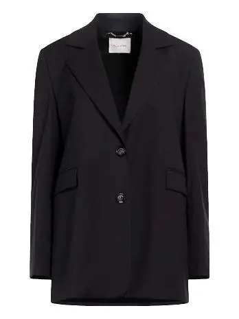 MANILA GRACE Single-breasted Blazer - Black