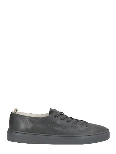 Officine Creative Pebbled-leather Low-top Sneakers - Charcoal