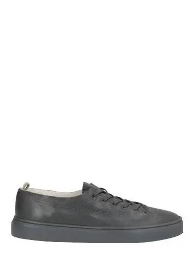 Officine Creative Charcoal Leather Sneakers - Grey