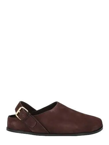 A.emery Suede Buckled Clogs - Brown