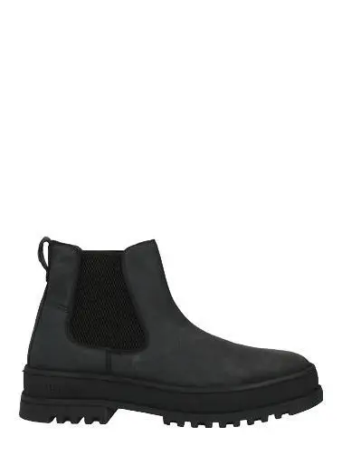 BLAUER. Ankle Boots Leather Chelsea Boots - Black