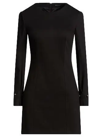 DONDUP Crewneck Long Sleeve Mini Dress - Black