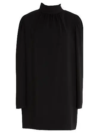 Max Mara Mini Dress In Triacetate And Polyester - Black