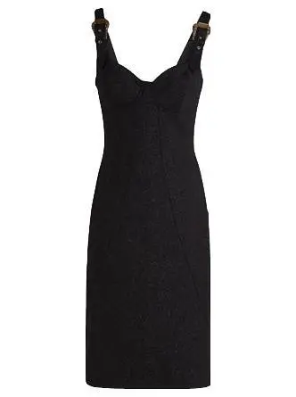 Versace Bodycon Midi Dress - Black
