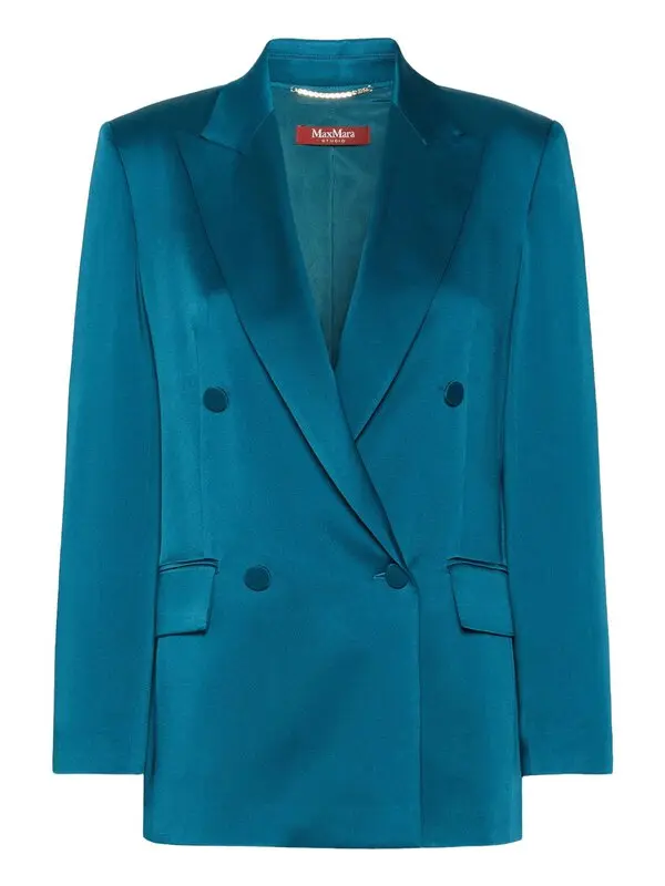 Max Mara Long-sleeved Suit Jacket - Blue