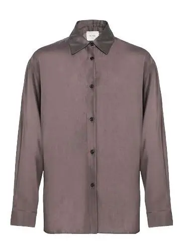 ALYSI Lyocell And Silk Blend Shirt - Grey