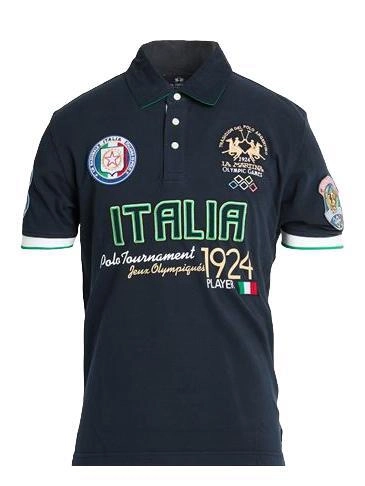 LA MARTINA Polo Shirt Size Cotton - Blue
