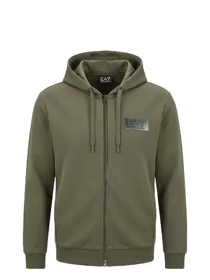 EA7 Cotton Blend Hoodie - Green