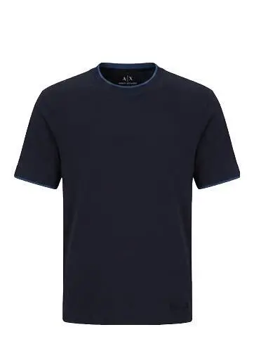 Armani Exchange T-shirt Midnight Size Cotton - Blue