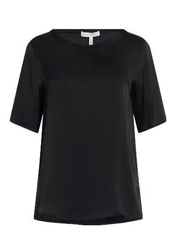 CARACTÈRE Acetate And Silk Top - Black