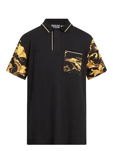Versace Polo Shirt Size Cotton - Black
