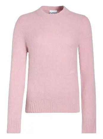 GANNI Light Alpaca Wool Blend Sweater - Pink