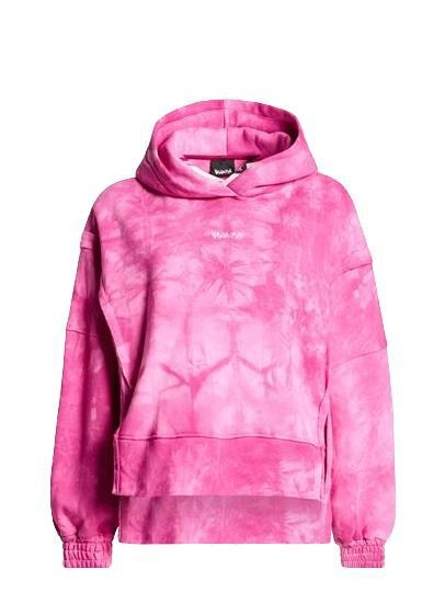DISCLAIMER Cotton Hooded Sweatshirt - Fuchsia