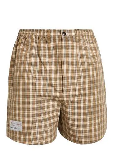 UMBRO Plaid Polyester Shorts - Beige