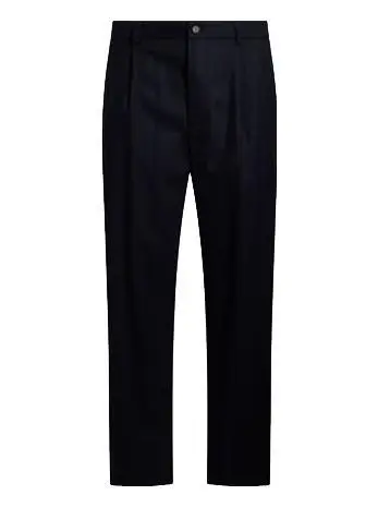 DEPARTMENT 5 Tailored Flannel Tapered Leg Pants - Blue