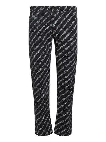 Versace Logo Print Tapered Jeans - Black