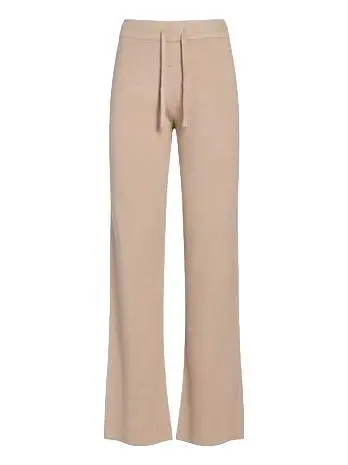 JJXX BY JACK & JONES Ribbed Knit Drawstring Waist Pants - Beige