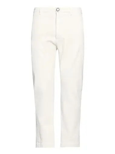 JACOB COHЁN Pants Size Cotton, Elastane - White
