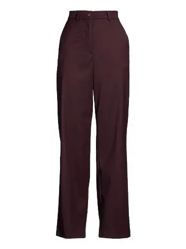 CARACTÈRE Twill Wide-leg Trousers - Red
