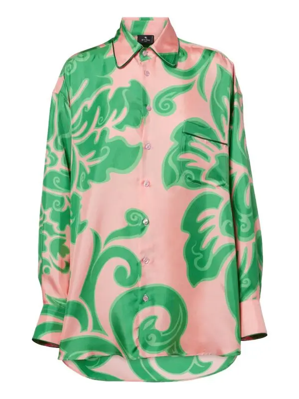 Etro Printed Pattern Shirt - Green