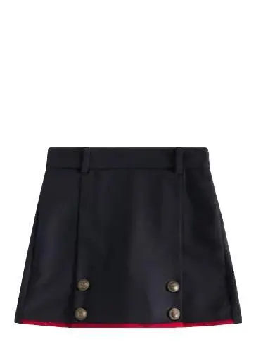 Dolce & Gabbana Wool Skort - Black