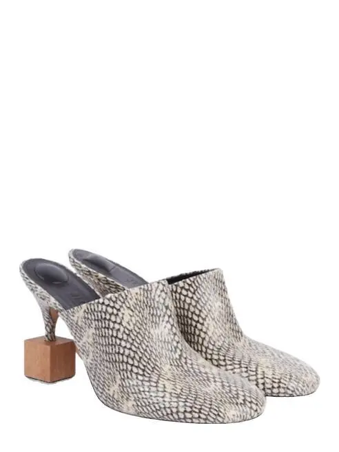 Jacquemus Bisou 90 Mules - Gray