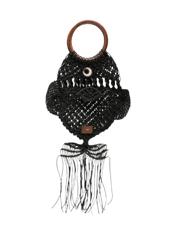 ANYA HINDMARCH Crochet Handbag - Black