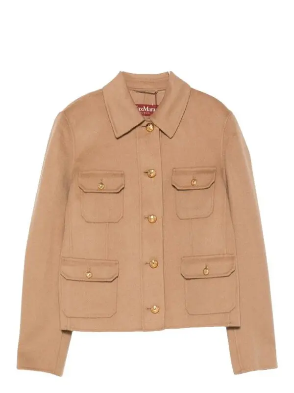 Max Mara Long-sleeve Casual Jacket - Brown